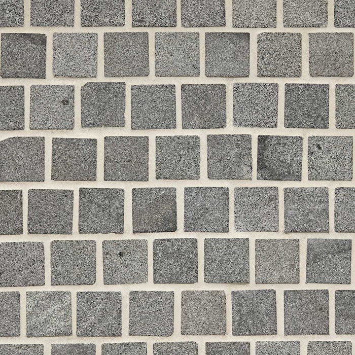 Artisan Exterior | Highland Grey Granite Mesh Cobblestones
