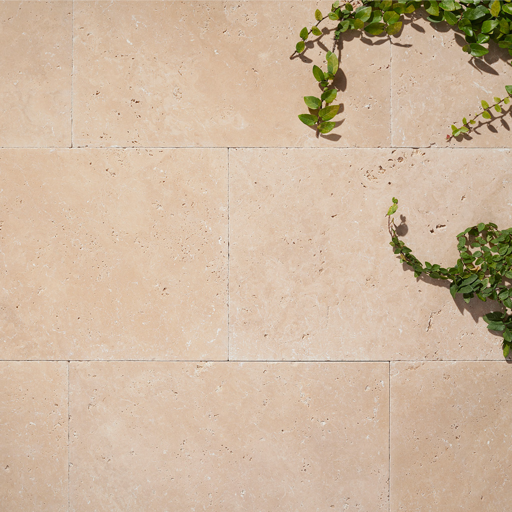 Artisan Exterior | Valo Travertine Pavers, Tiles & Coping