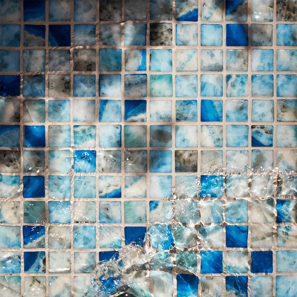 Artisan Exterior | Drift Spanish Glass Pool Tiles & Mosaics