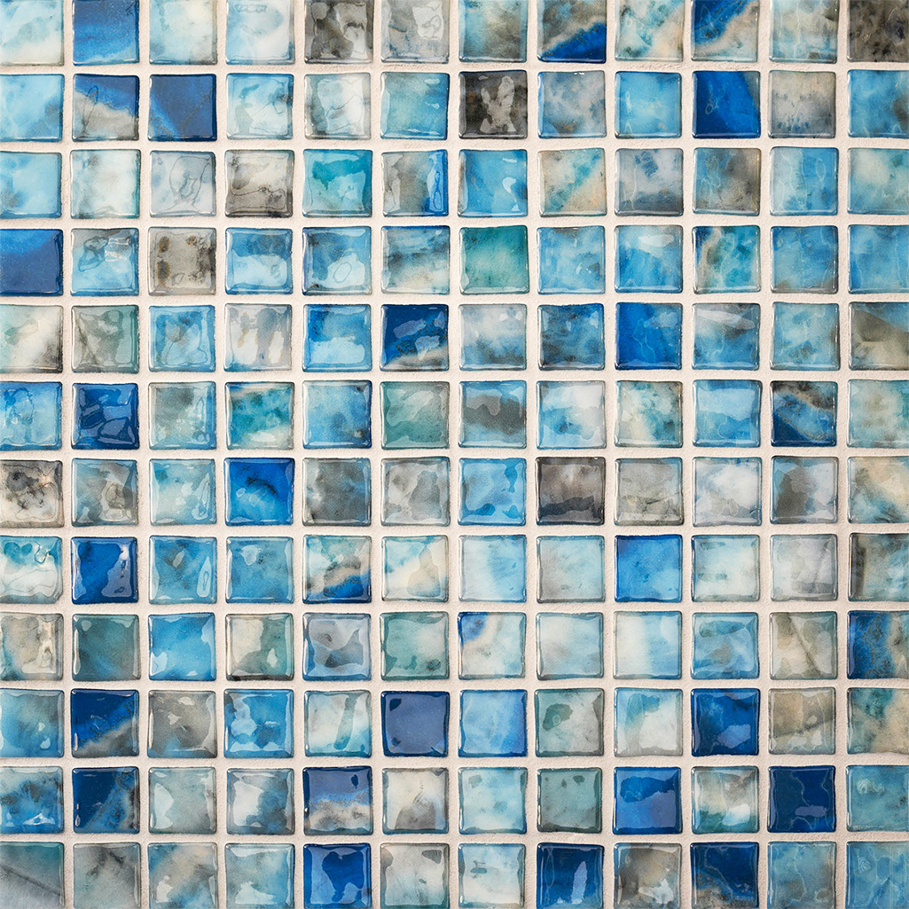 Artisan Exterior | Drift Spanish Glass Pool Tiles & Mosaics
