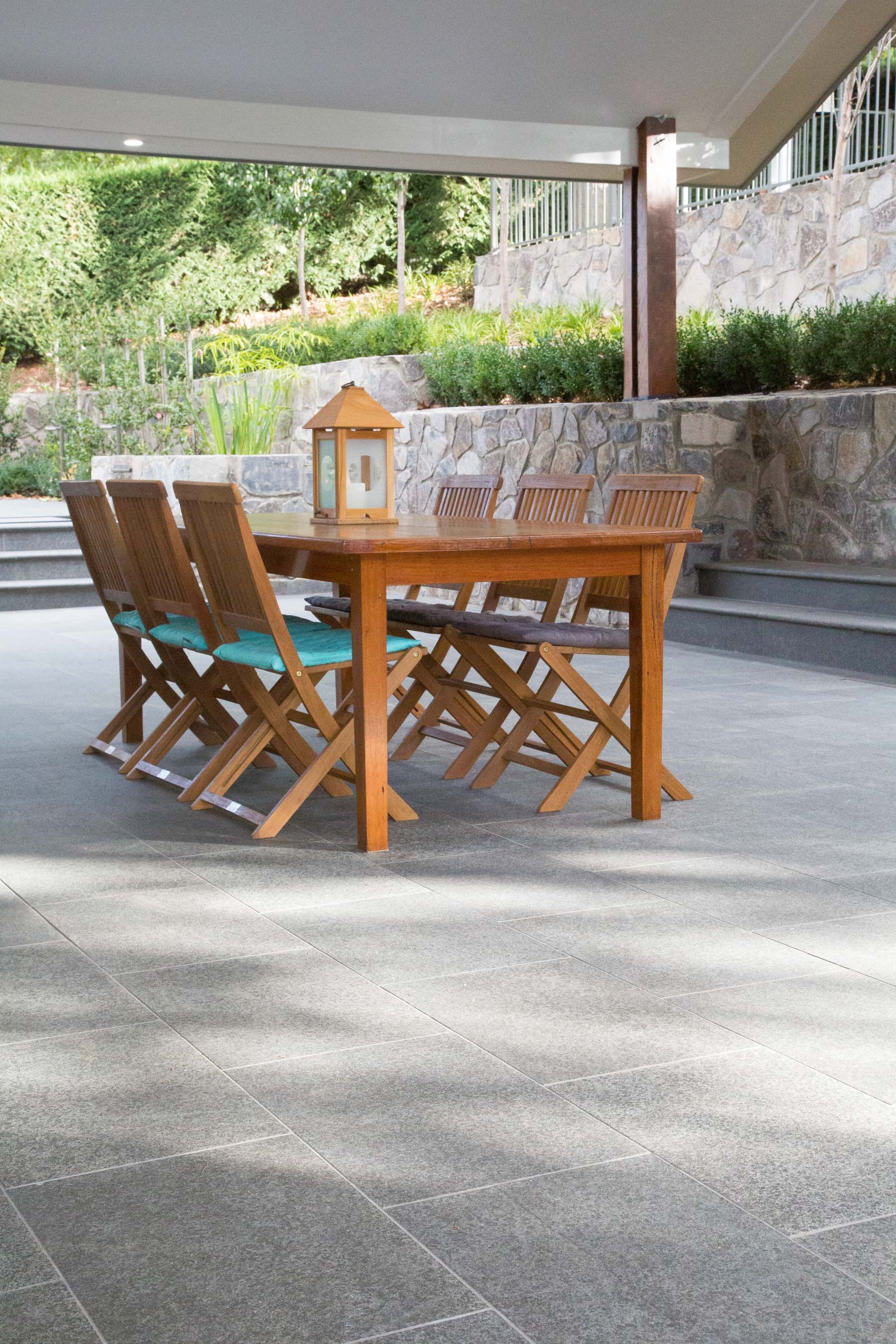 Artisan Exterior | Raven Granite Pavers, Tiles & Coping